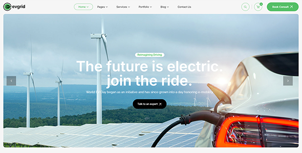 EVgrid - EV Charging Station WordPress Theme by designervily | ThemeForest