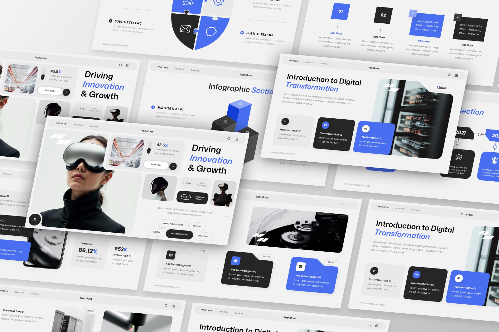 Digital Transformation Keynote Template, Presentation Templates ...