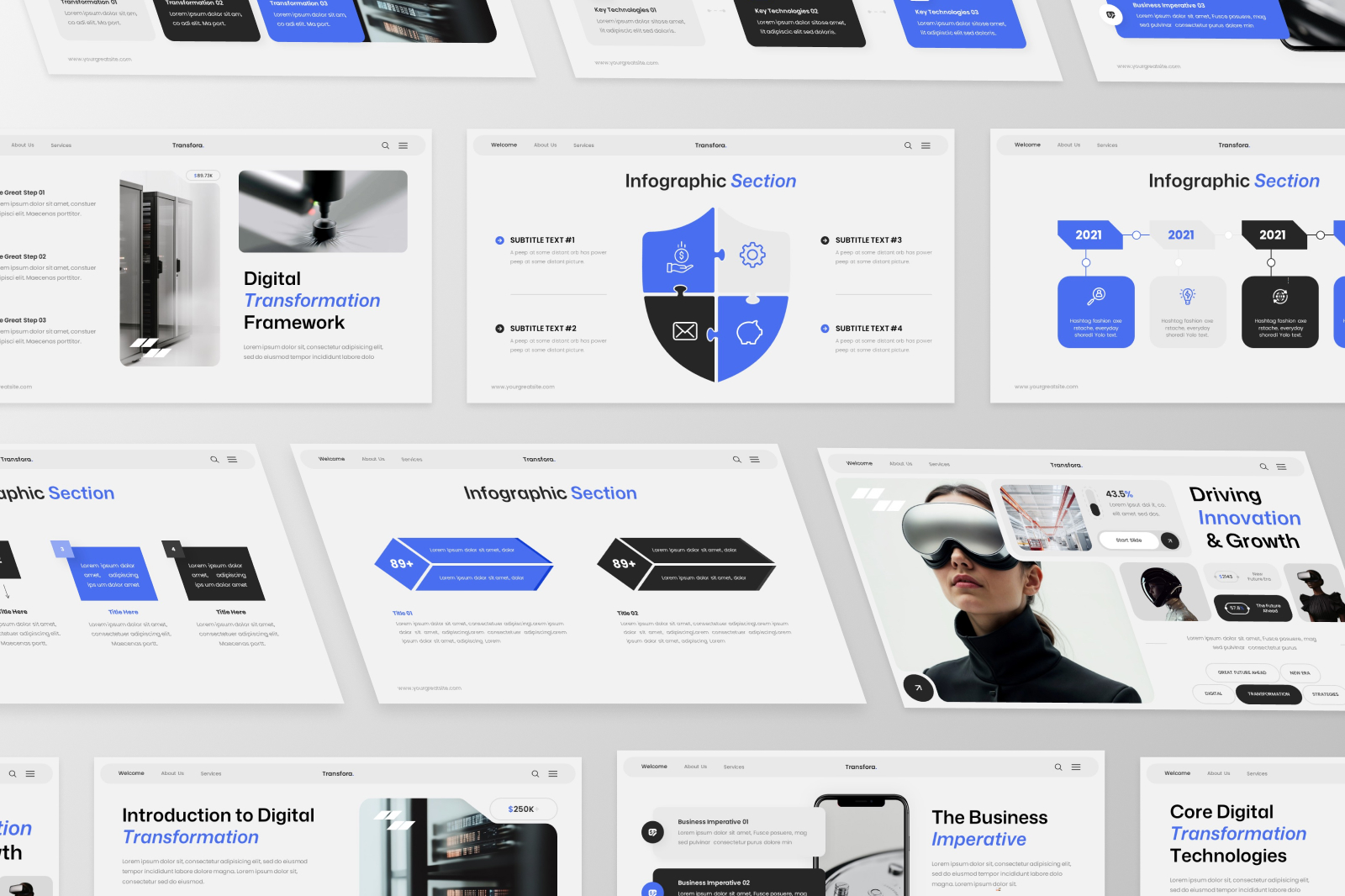 Digital Transformation Keynote Template, Presentation Templates ...