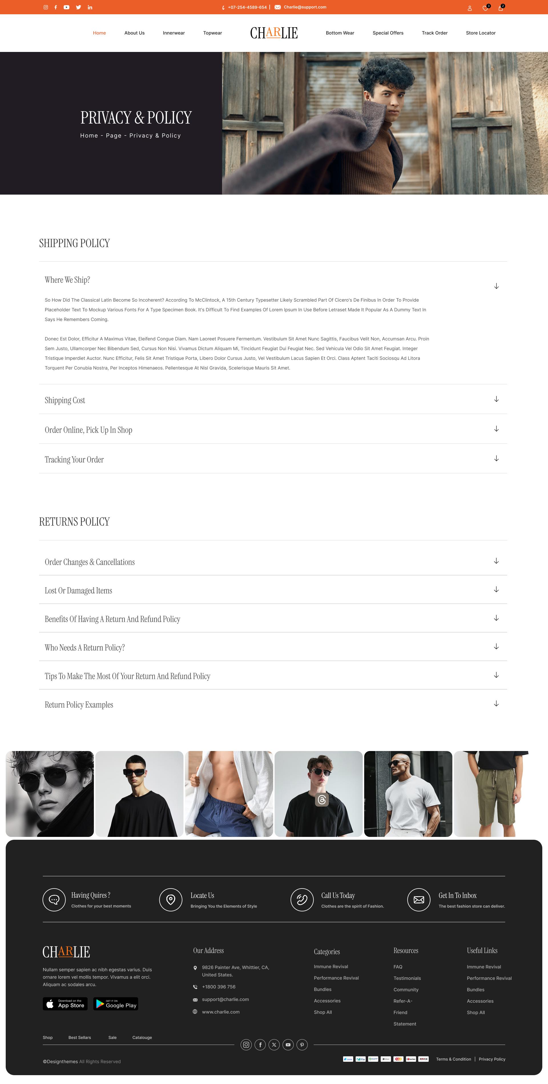 Charlie - Mens Fashion Figma Template by BuddhaThemes | ThemeForest