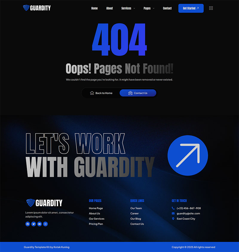 Guardity - VIP Bodyguard & Security Agency Elementor Template Kit by ...