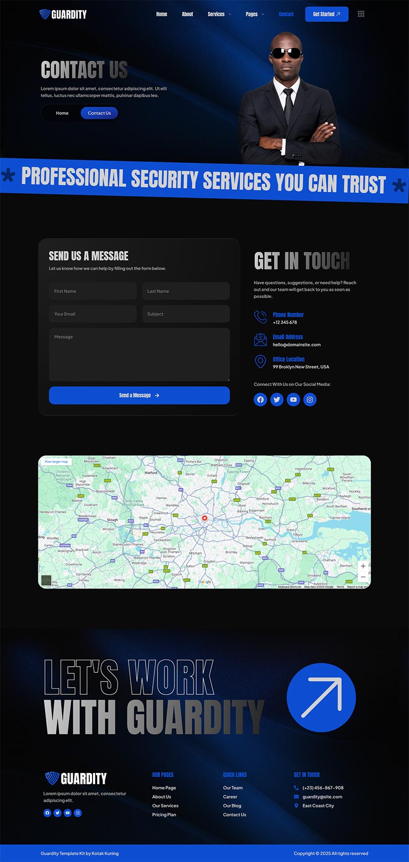 Guardity - VIP Bodyguard & Security Agency Elementor Template Kit by ...