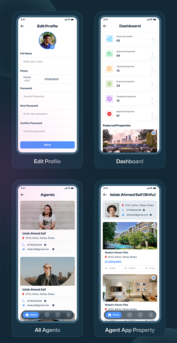 Barihat – Real Estate App Solution | Flutter Mobile App, Laravel API, Next.js Web by dbugstationltd