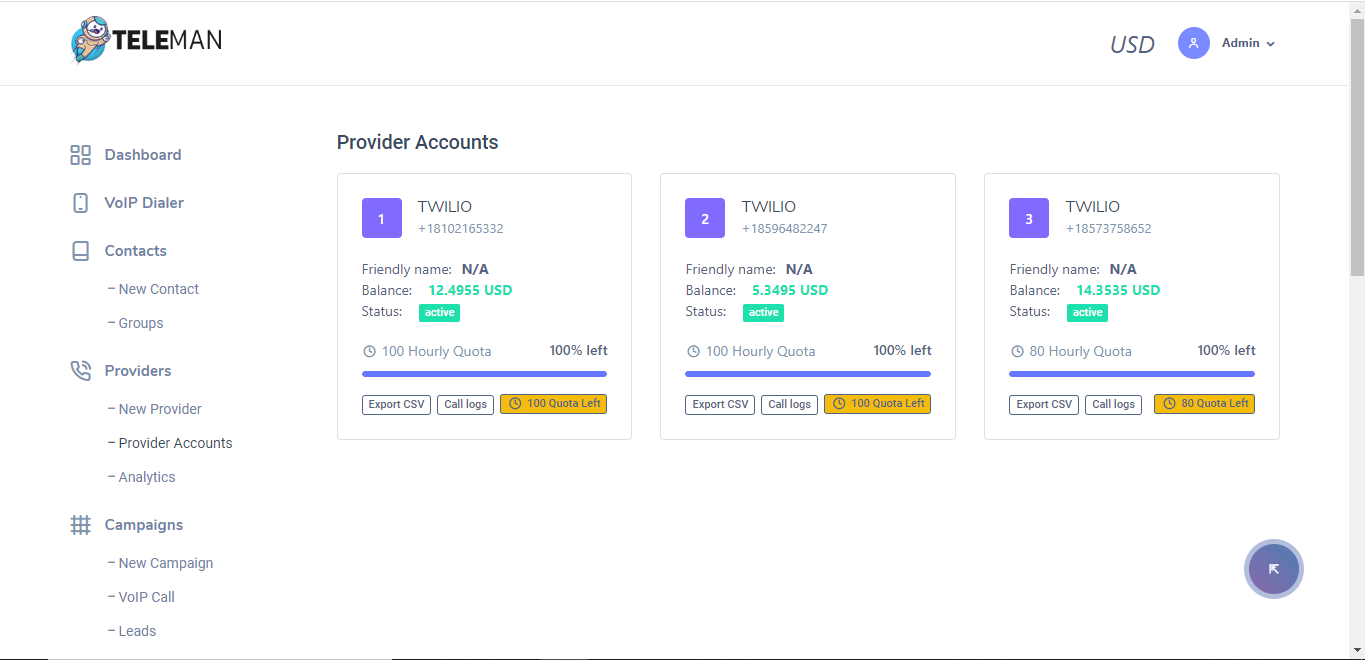Teleman - Telemarketing & Voice Calling SaaS Application by thecodestudio