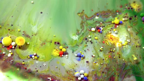 Abstract Ink Drops Bubbles Explode Splash Diffusion, Stock Footage