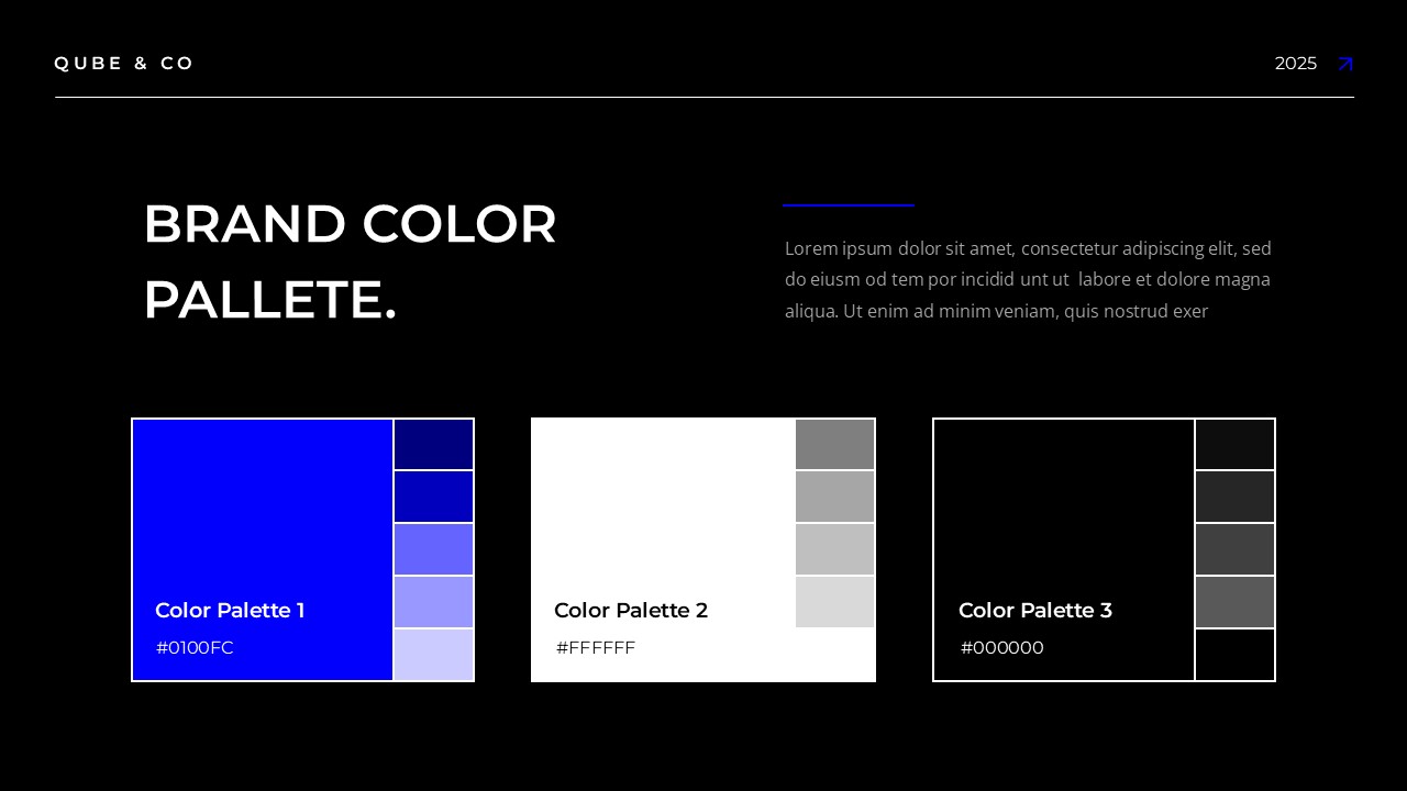 Qube Brand Guidelines Powerpoint Template, Presentation Templates ...