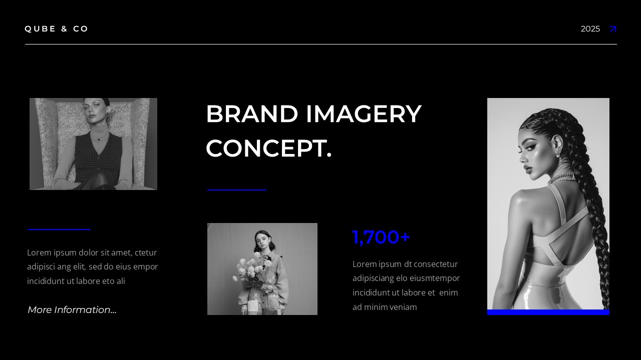 Qube Brand Guidelines Google Slide Template, Presentation Templates