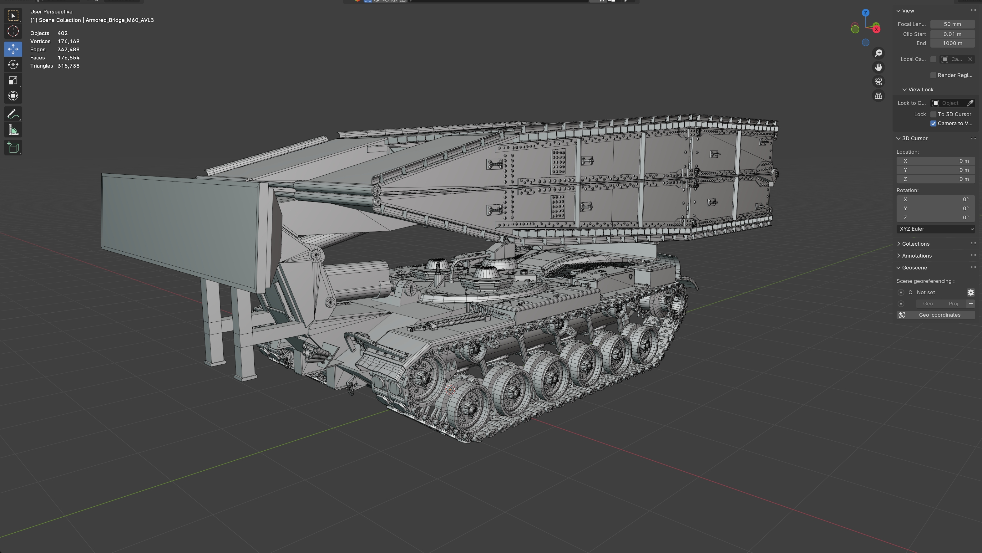 Armored Bridge M60 AVLB by TurboCG | 3DOcean
