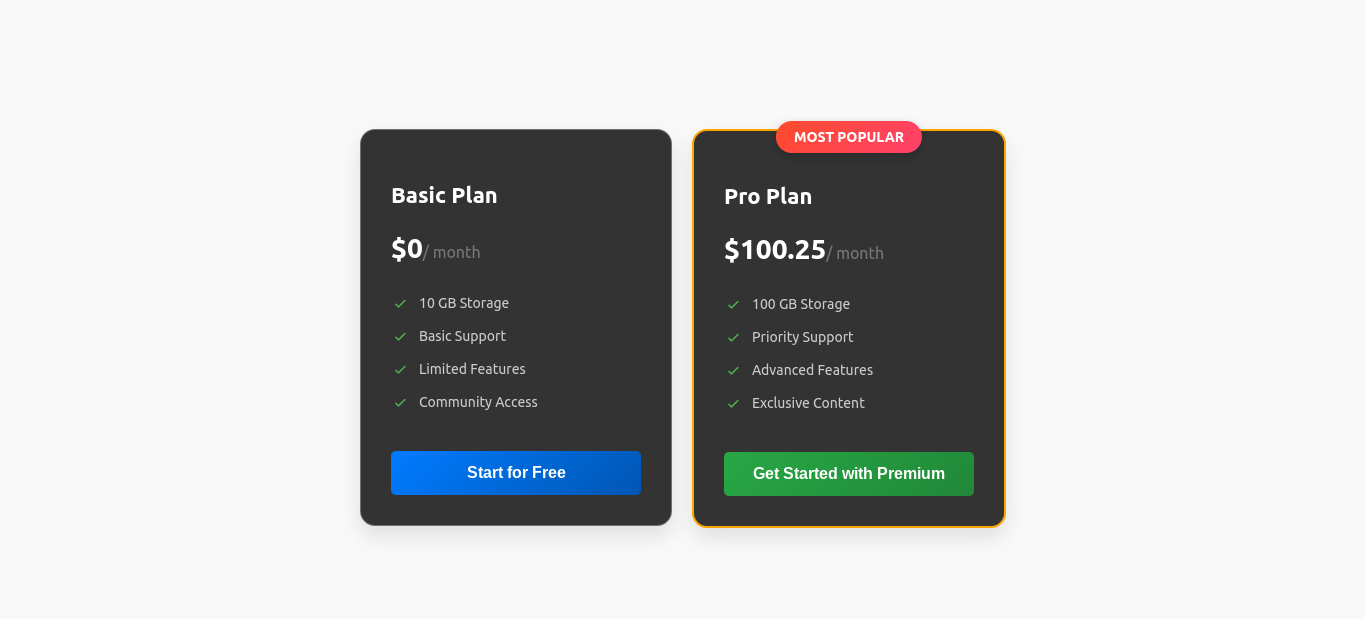 Modern Pricing Tables UI Kit by reemstudio | CodeCanyon