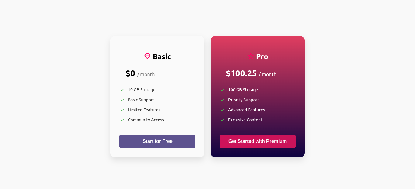 Modern Pricing Tables UI Kit by reemstudio | CodeCanyon