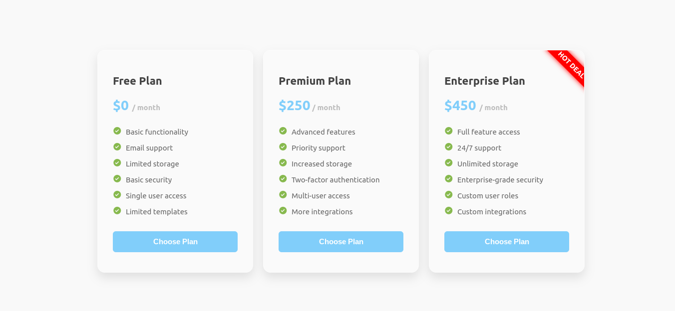 Modern Pricing Tables UI Kit by reemstudio | CodeCanyon