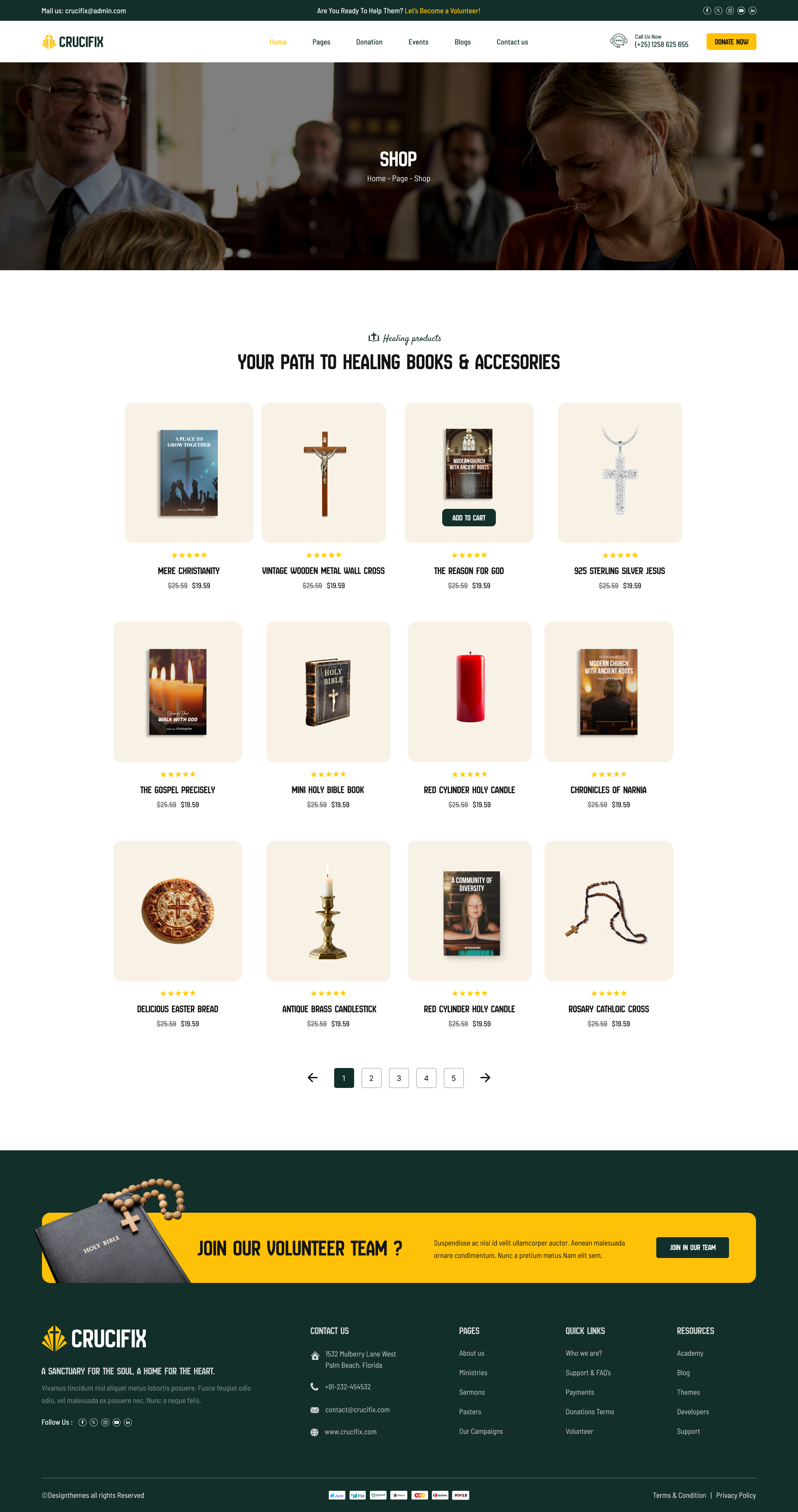 Crucifix - Church & Religion Figma Template by BuddhaThemes | ThemeForest