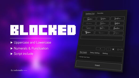 Animated Typeface - Blocked, After Effects Project Files | VideoHive
