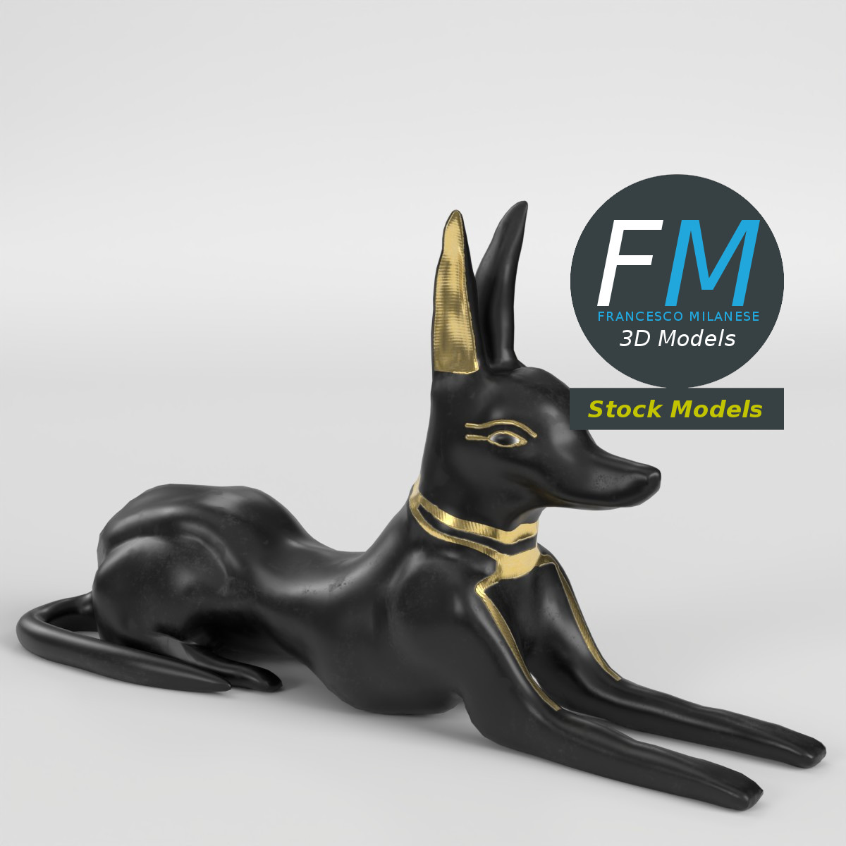Sitting Anubis Statue by FrancescoMilanese85 | 3DOcean
