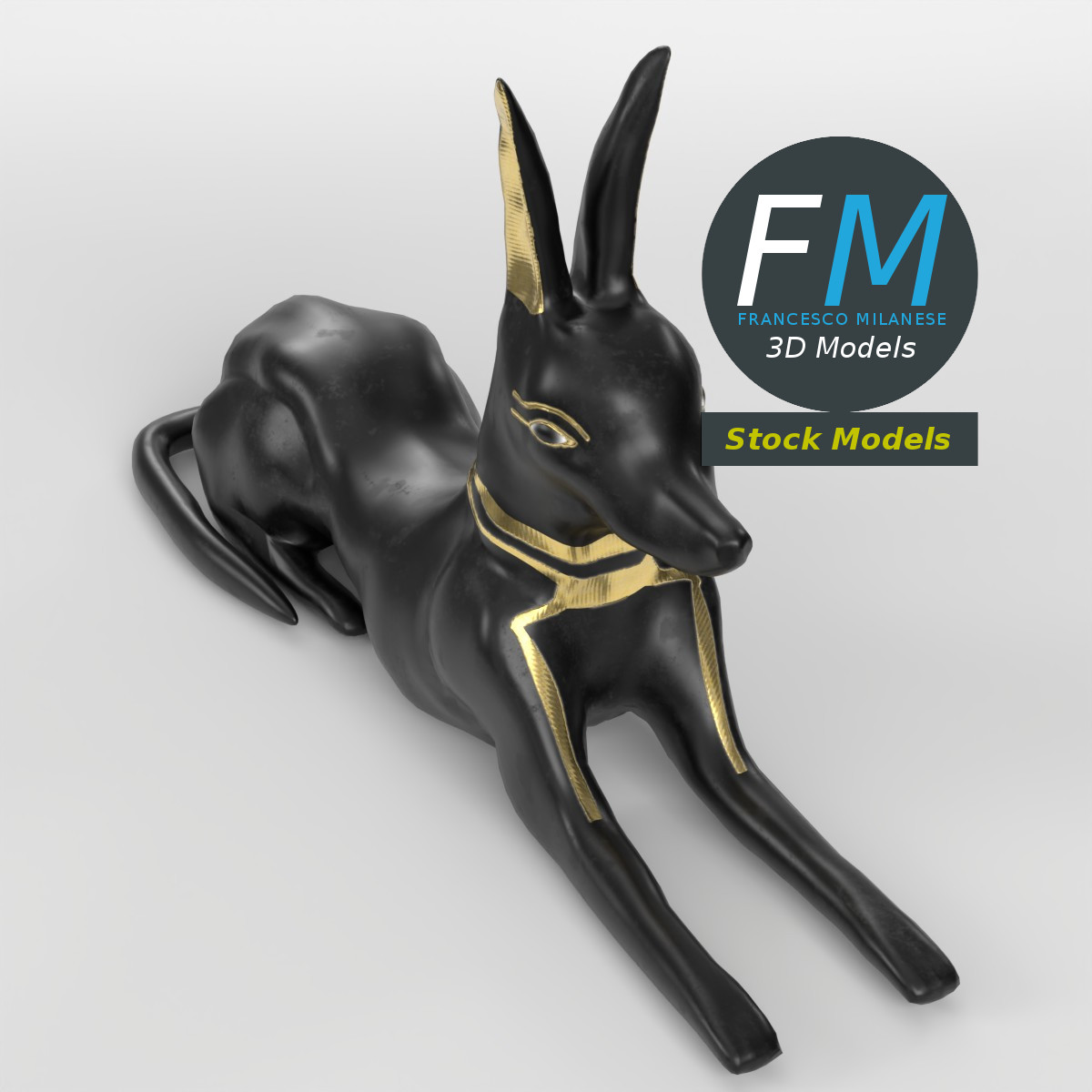 Sitting Anubis Statue by FrancescoMilanese85 | 3DOcean