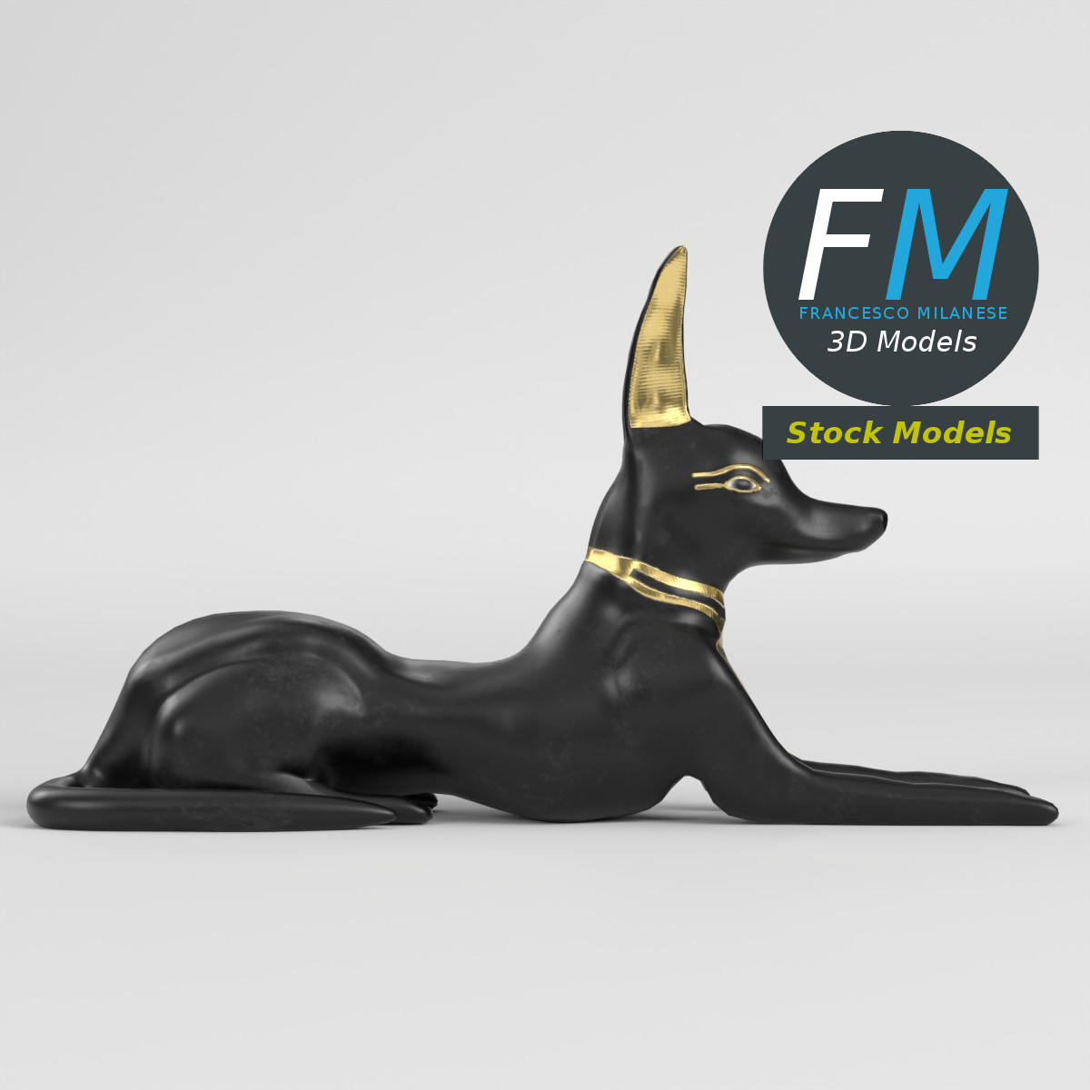 Sitting Anubis Statue by FrancescoMilanese85 | 3DOcean