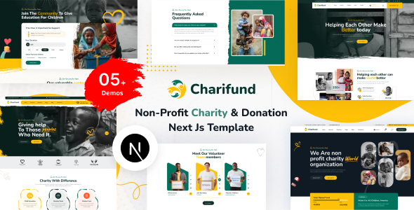 Charifund - Next JS React- Charity & Donation Foundation Template by ...