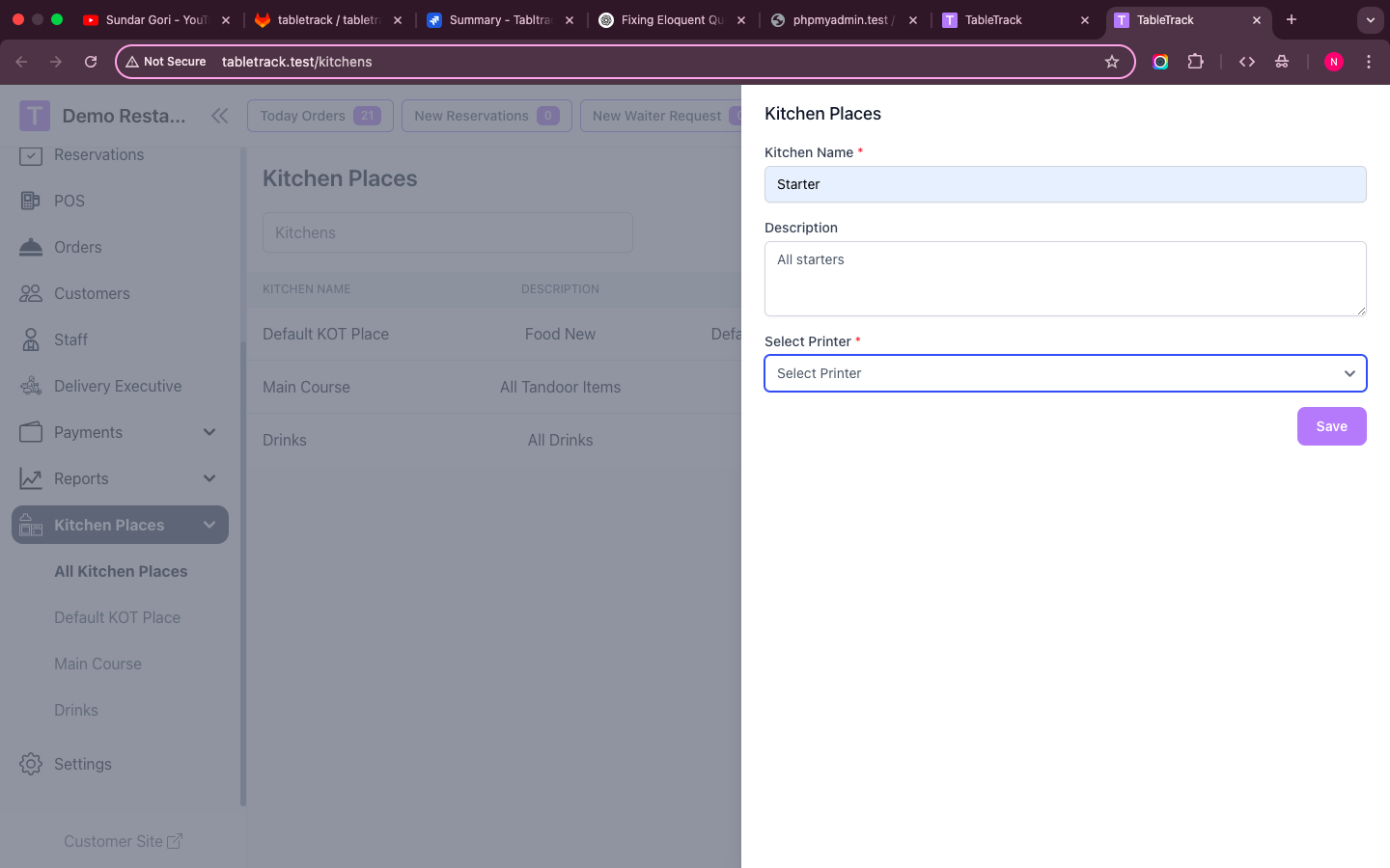 Multi-Kitchen Module for Tabletrack by ajay138 | CodeCanyon