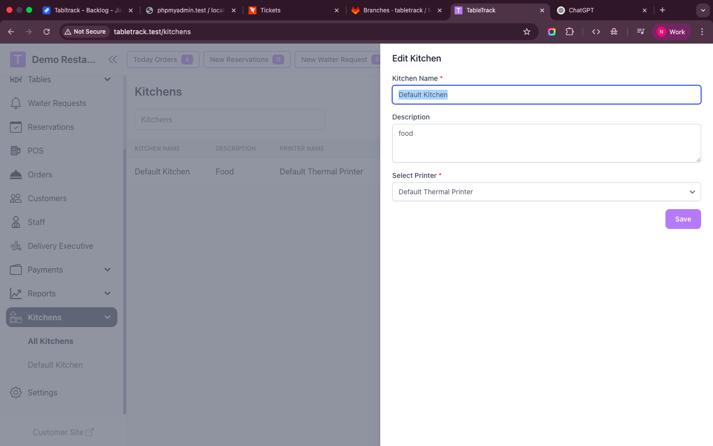 Multi-Kitchen Module for Tabletrack by ajay138 | CodeCanyon