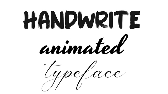 Handwrite Typeface, After Effects Project Files | VideoHive