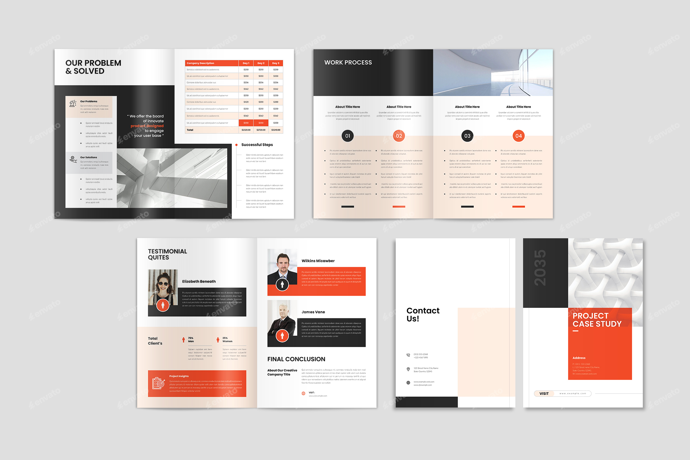 Case Study Brochure Template, Print Templates | GraphicRiver