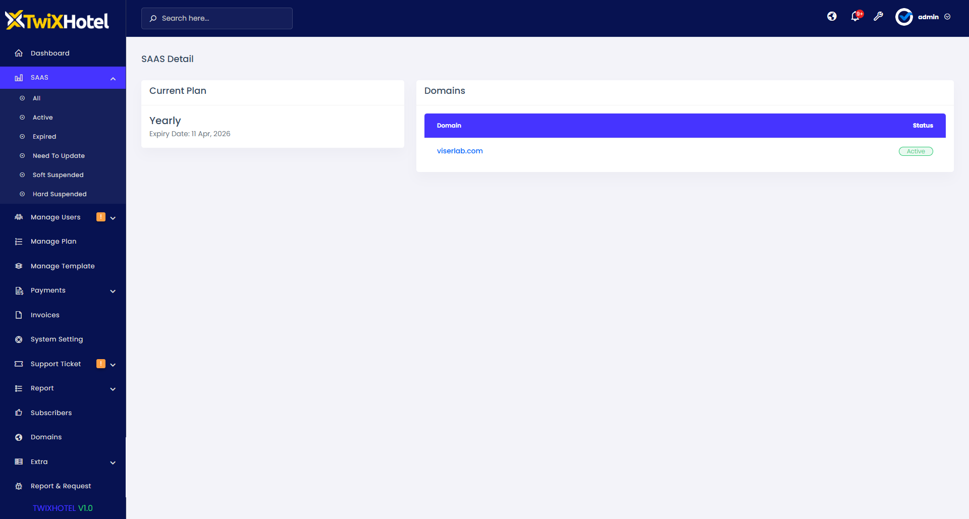 TwiXHotel - Hotel Management System as SAAS by ViserLab | CodeCanyon