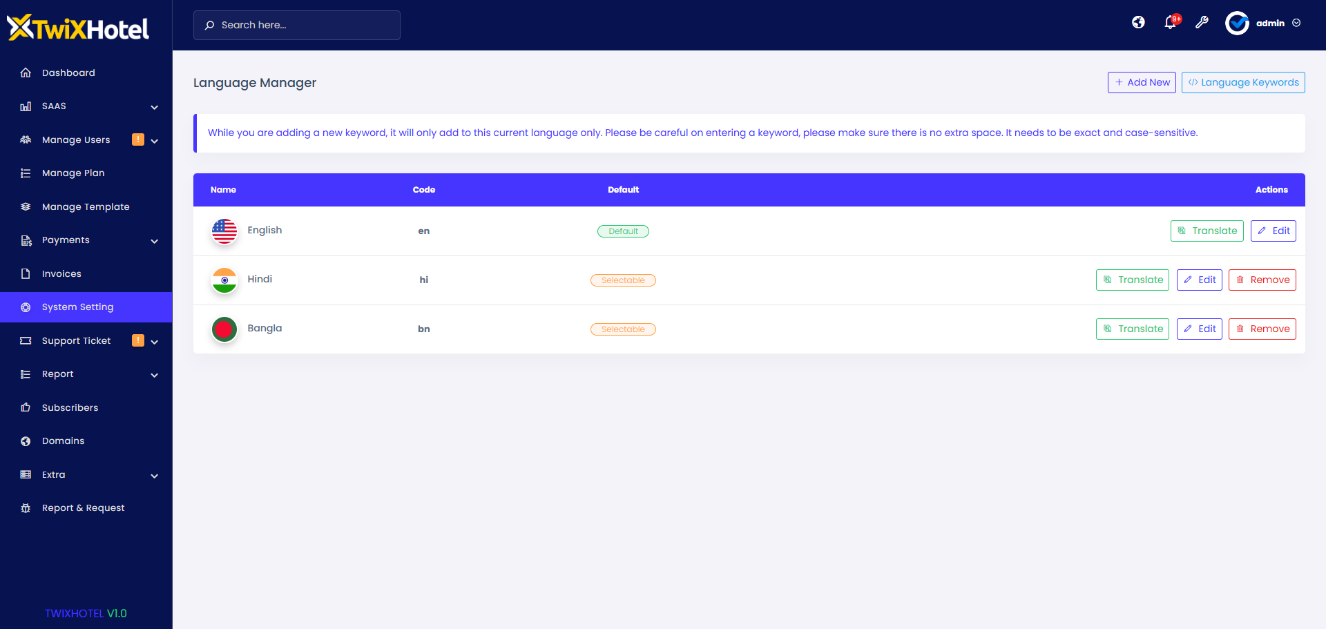 TwiXHotel - Hotel Management System as SAAS by ViserLab | CodeCanyon