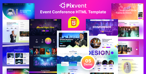 Pixvent - Event & Conference HTML Template by Gramentheme | ThemeForest