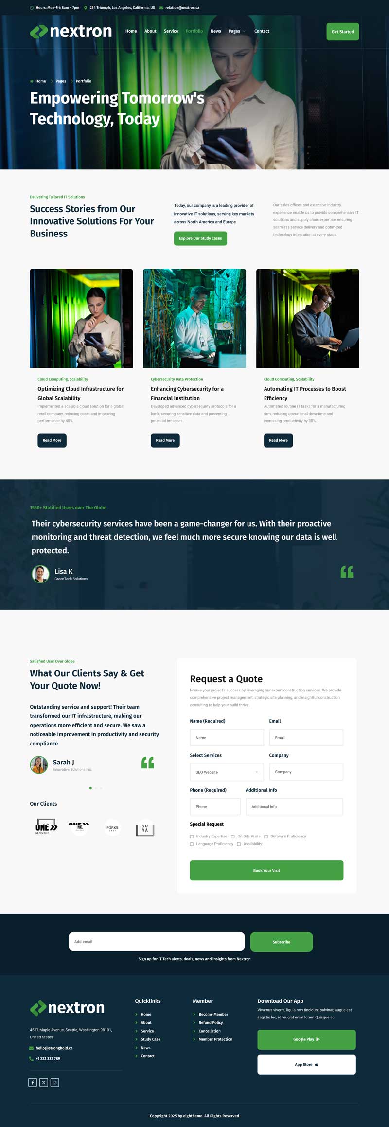 Nextron - Tech Company Elementor Template Kit by Design_8 | ThemeForest
