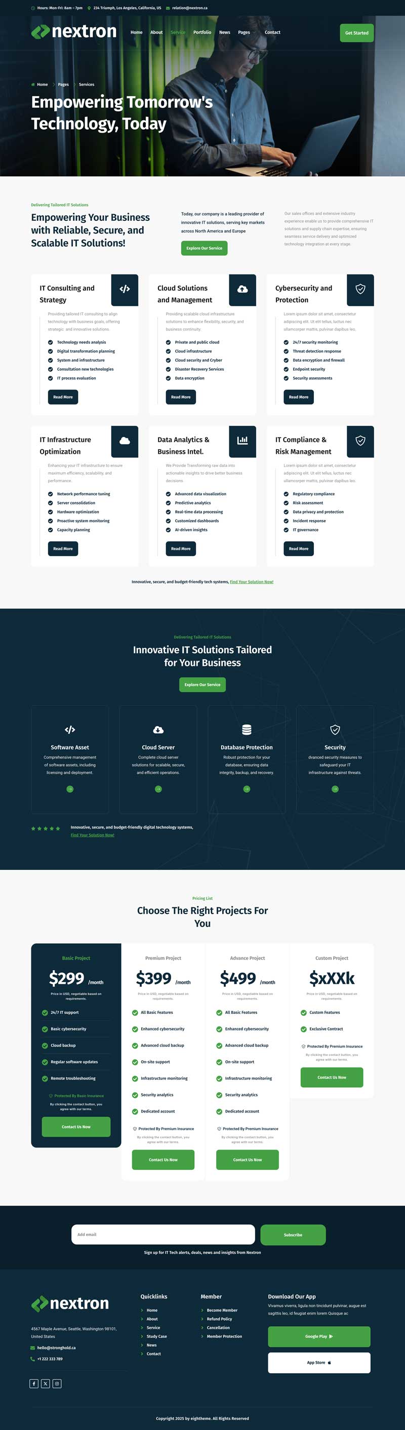 Nextron - Tech Company Elementor Template Kit by Design_8 | ThemeForest