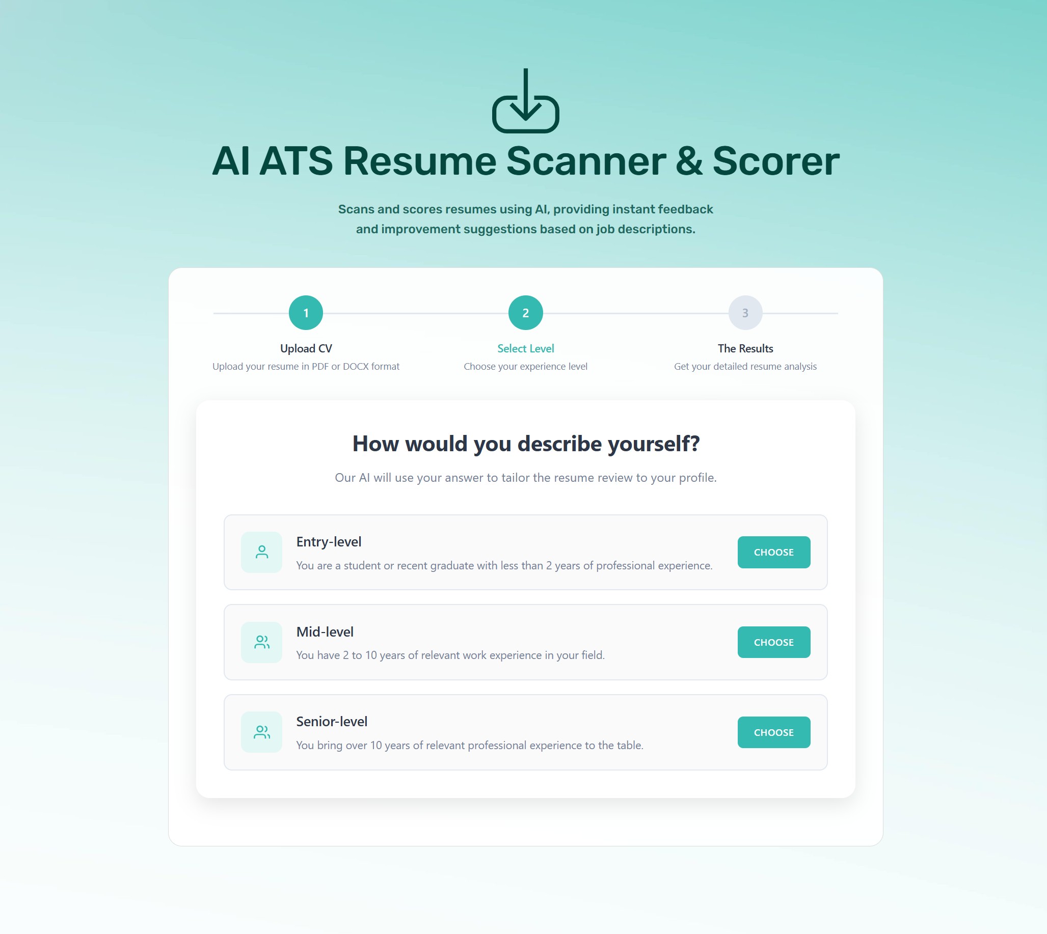 AICVs: AI Resume Scanner, Scorer & ATS Checker by modeltheme | CodeCanyon