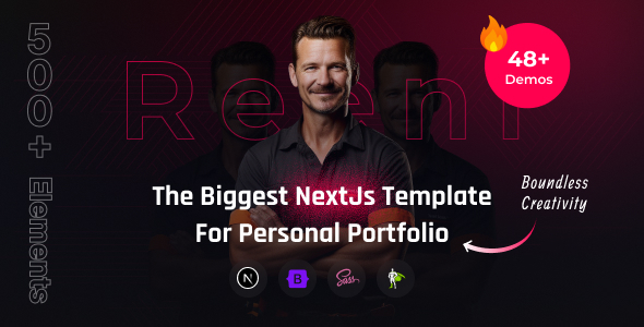 Personal Portfolio NextJs Template | Reeni by InversWeb | ThemeForest