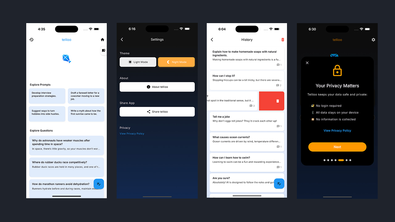 AI Chat Bot Full Dart Flutter App Chat GPT Grok Android iOS w/ Wireframe by amarubenj17