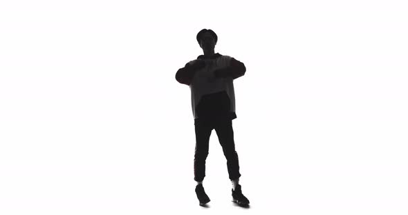 Dancer Shadow Hip Hop Performance Silhouette Guy, Stock Footage | VideoHive
