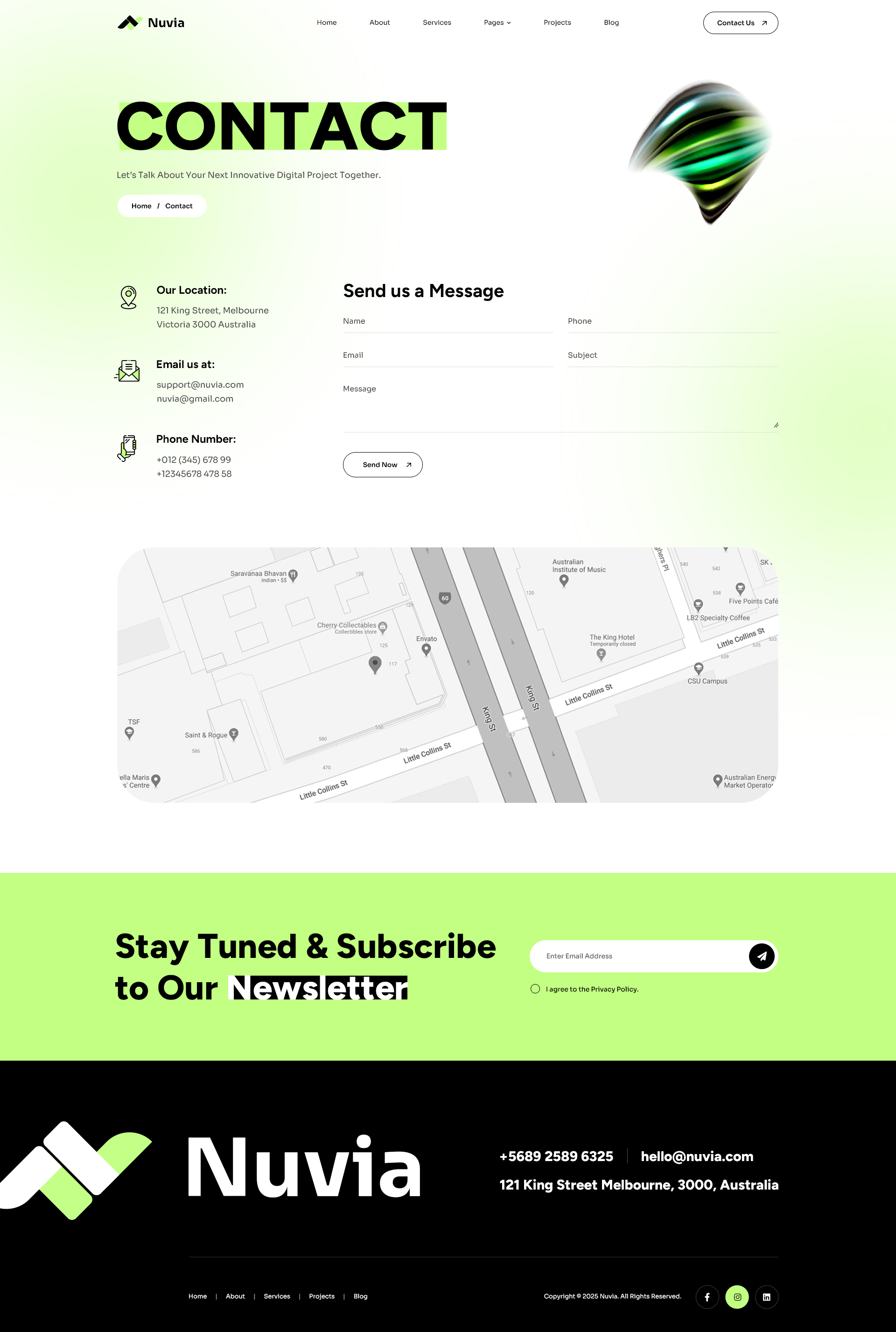 Nuvia | Digital Agency PSD Template by designingmedia | ThemeForest