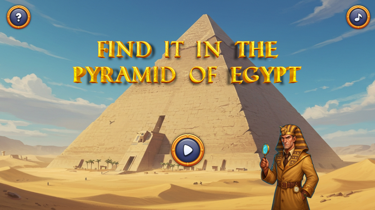 Find It In The Pyramid Of Egypt - Desktop/Mobile - HTML5 Game ...