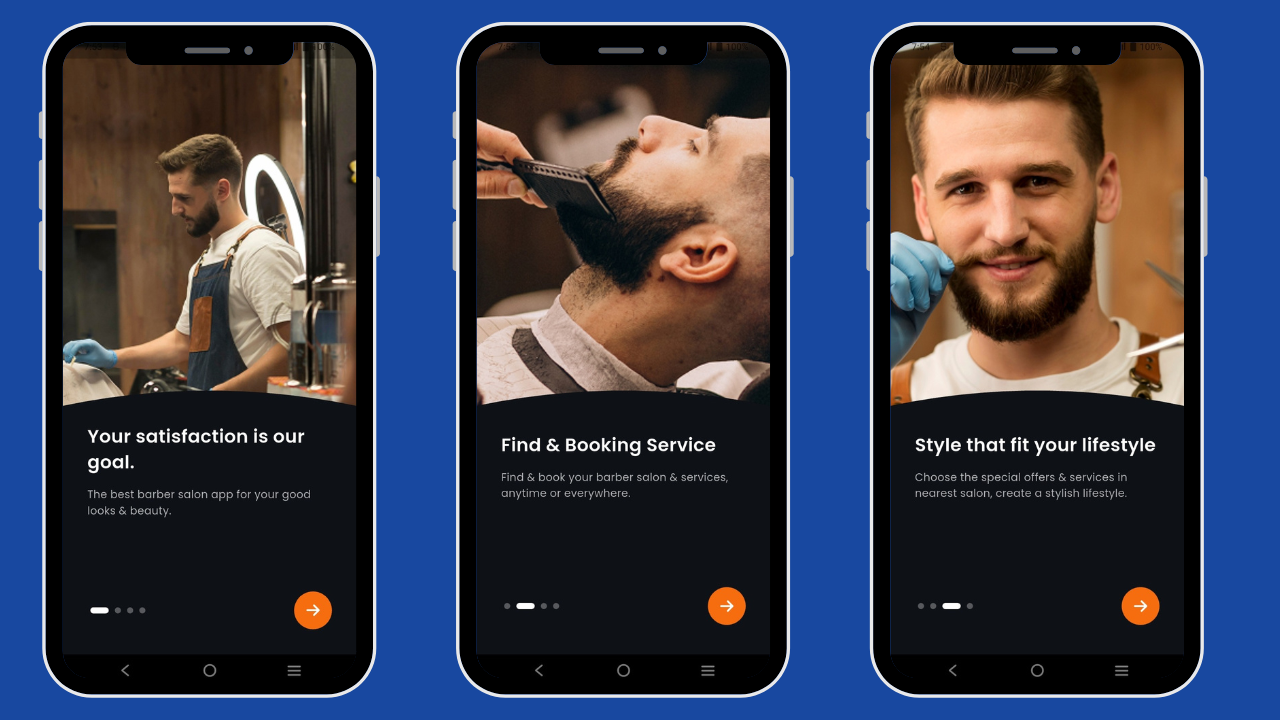 AI-Powered Saloon Appointment Booking Flutter App UI Kit | User App ...