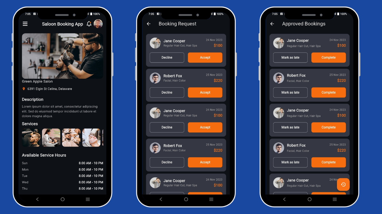 AI-Powered Saloon Appointment Booking Flutter App UI Kit | User App | Provider App | Salon App ...