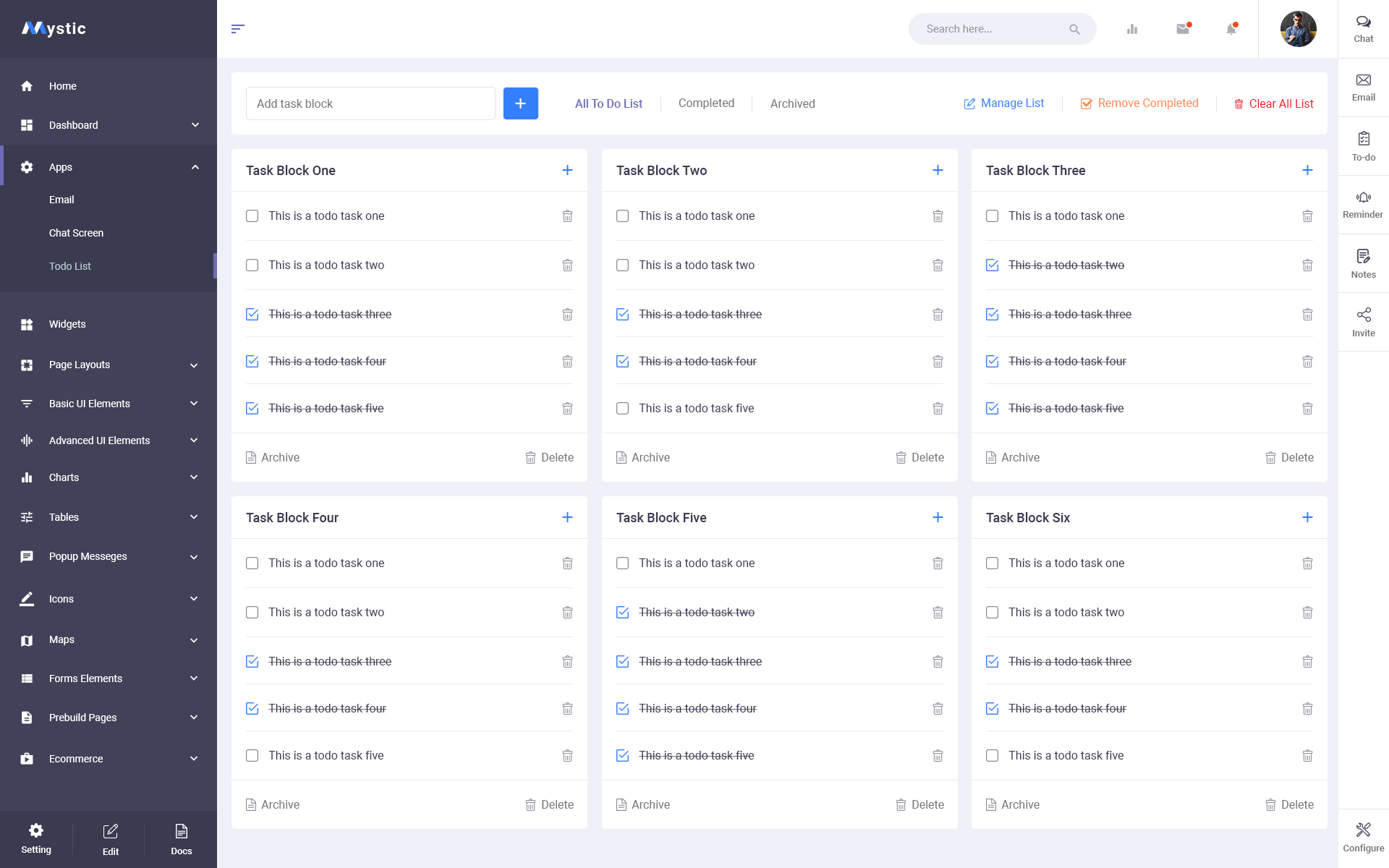 Mystic | Admin Dashboard XD Template by metropolitantheme | ThemeForest