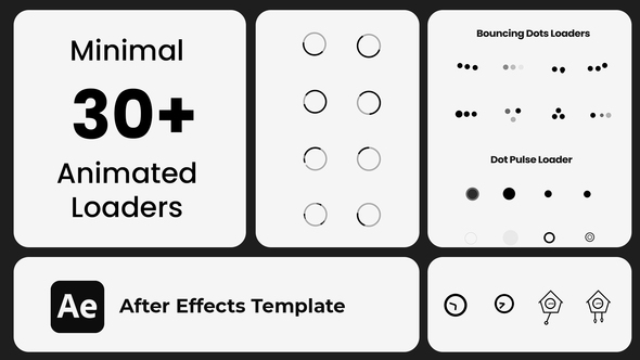 Minimal Animated Loaders, After Effects Project Files | VideoHive