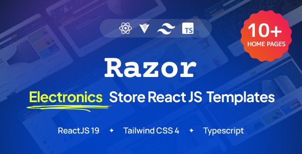 Razor - Electronic Store ReactJS Template by wikitemplate | ThemeForest