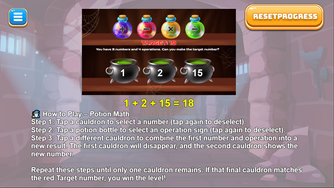 Potion Math – HTML5 Game - construct 3 by vinkid | CodeCanyon