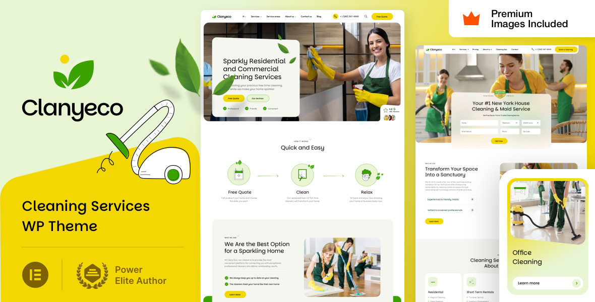ClanyEco– Cleaning Services WordPress Theme by vamtam | ThemeForest