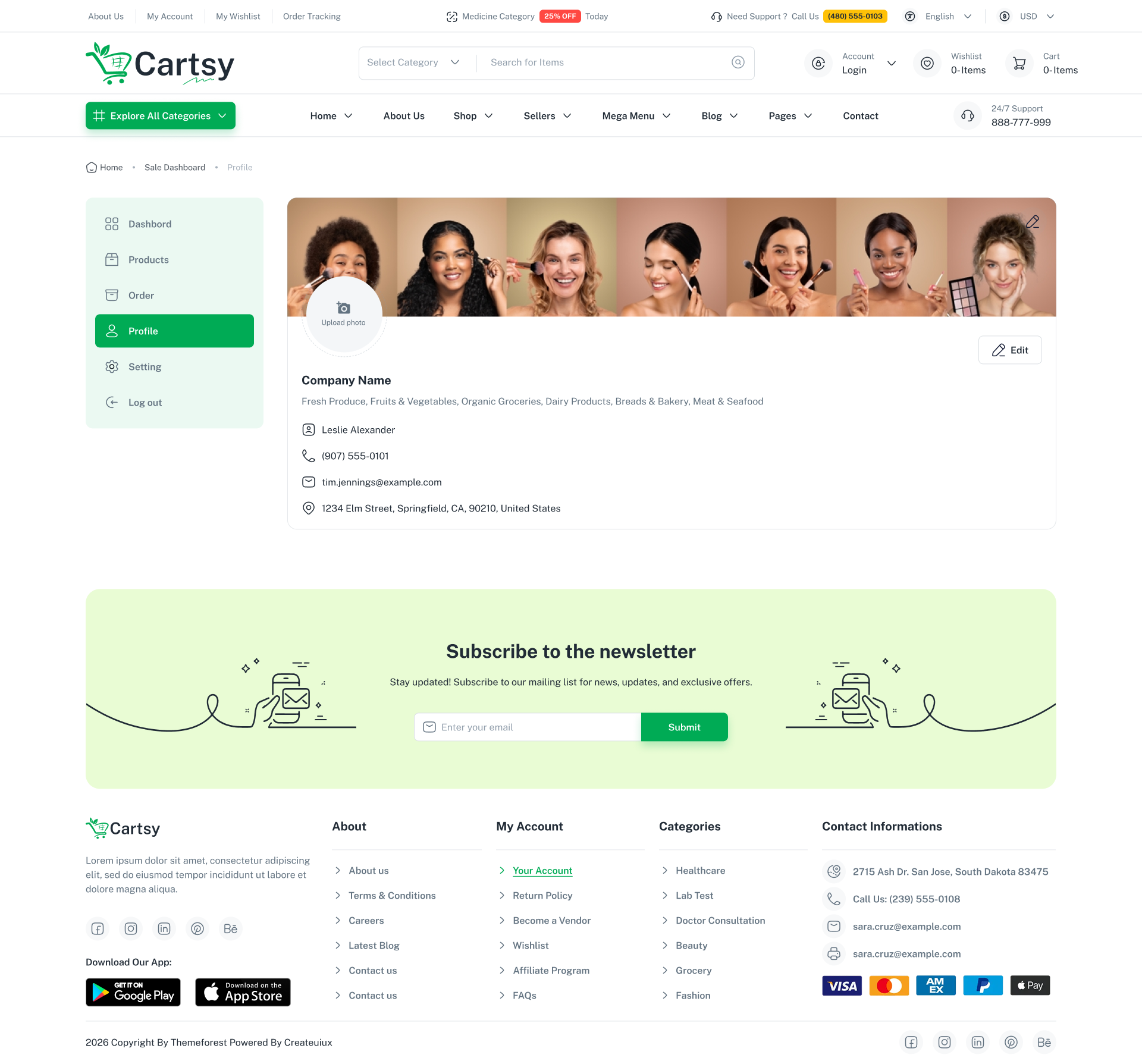 Cartsy - eCommerce Multivendor Figma UI Template by createuiux | ThemeForest