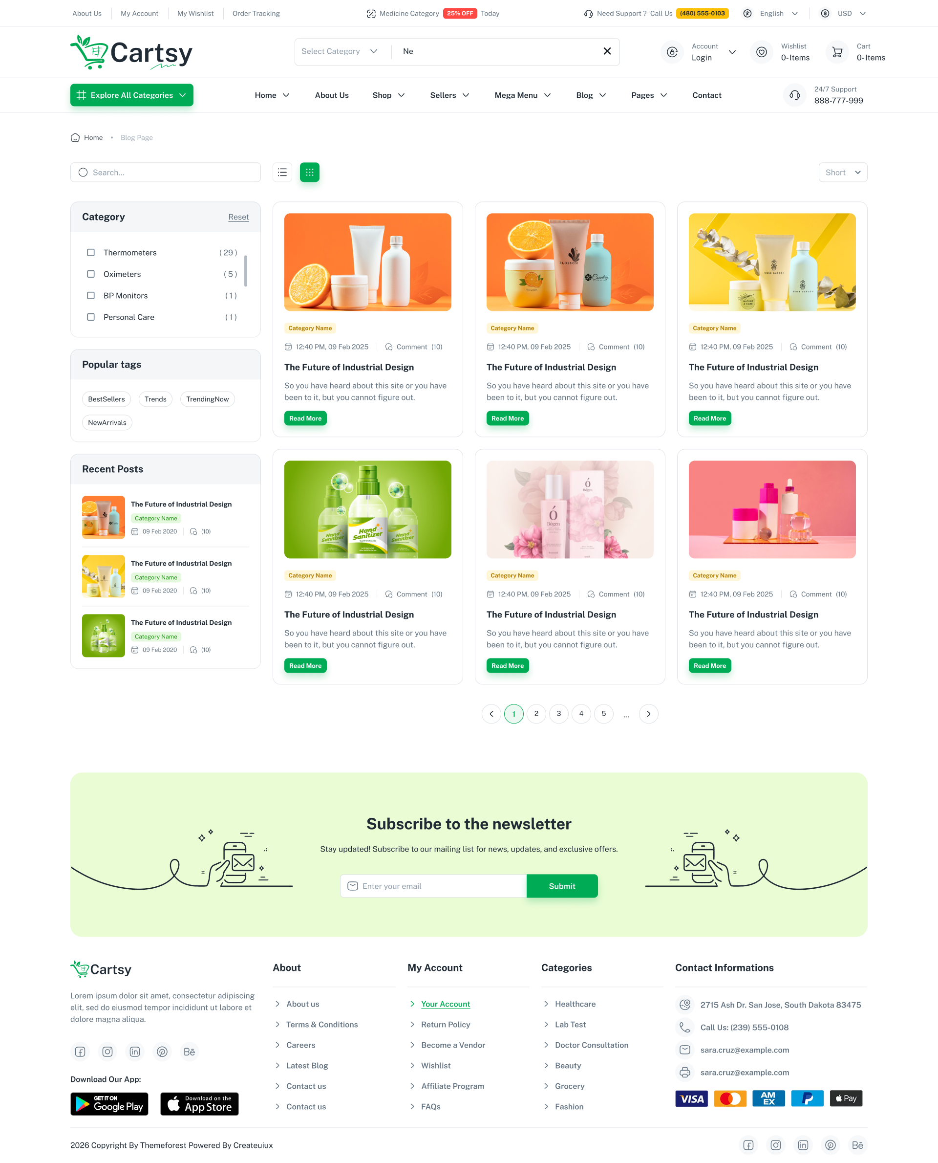 Cartsy - eCommerce Multivendor Figma UI Template by createuiux | ThemeForest