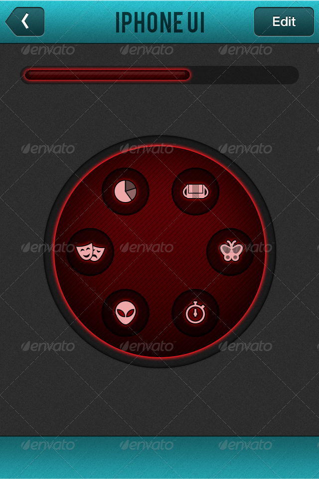 GUI Components iPhone and Android, Web Elements | GraphicRiver