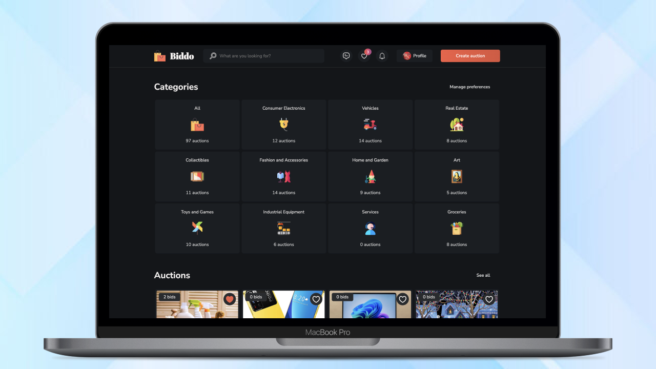 Biddo Full Flutter Auction App Nextjs Web App Nodejs Server With Chat By Pascaionut941