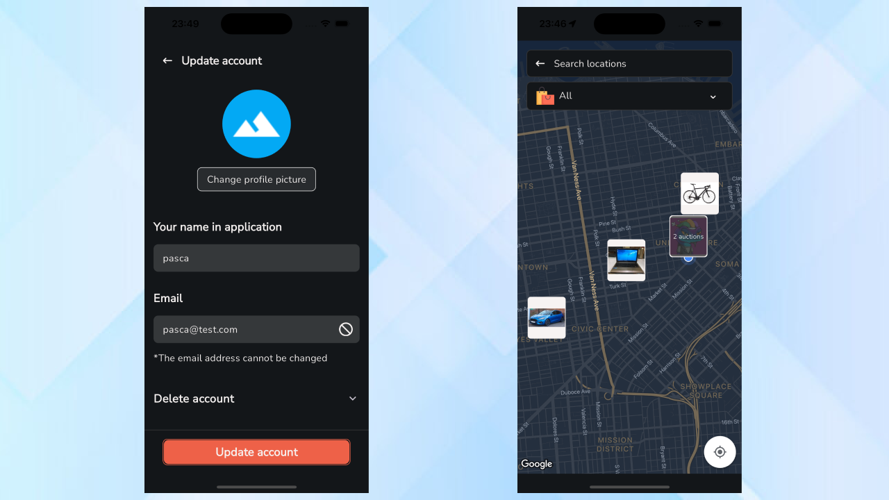 Biddo - Full Flutter auction app, NextJS web app, NodeJS server (with chat) by pascaionut941