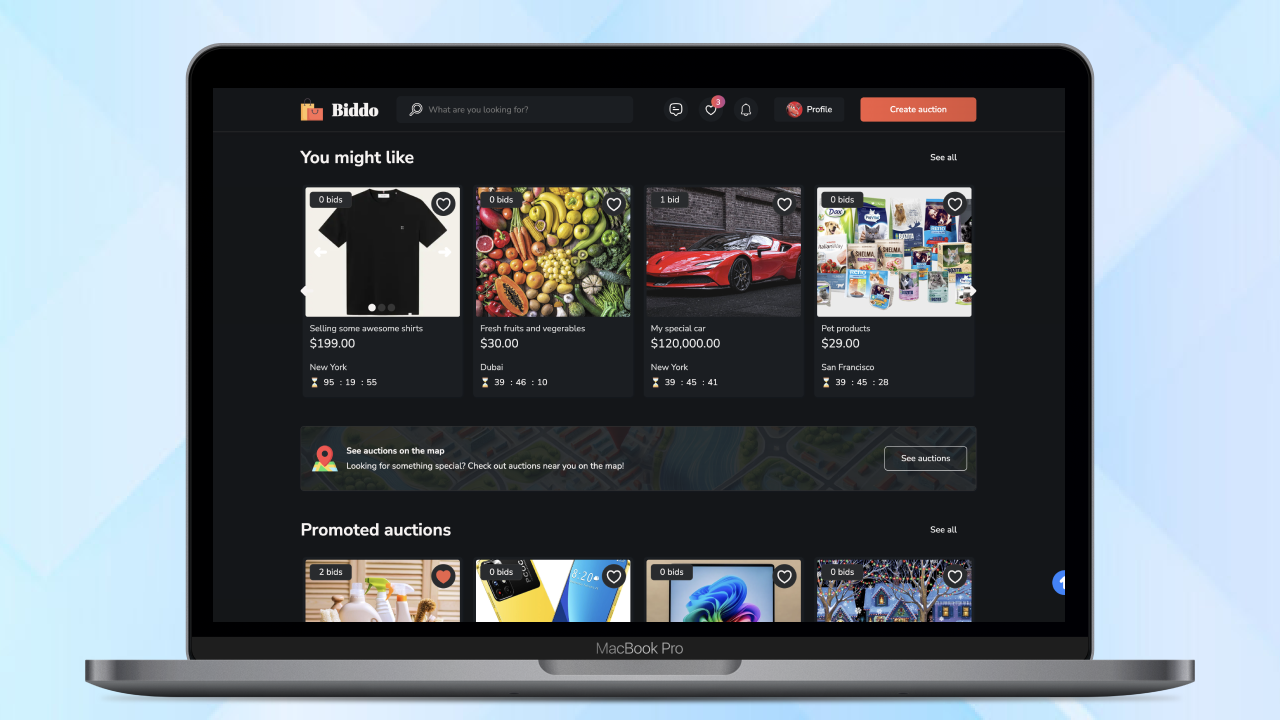 Biddo Full Nextjs Auction App With Nodejs Server With Chat By Pascaionut941