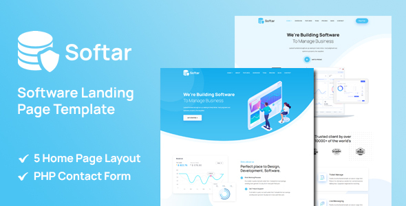 Softar - Software Landing Page by validthemes | ThemeForest